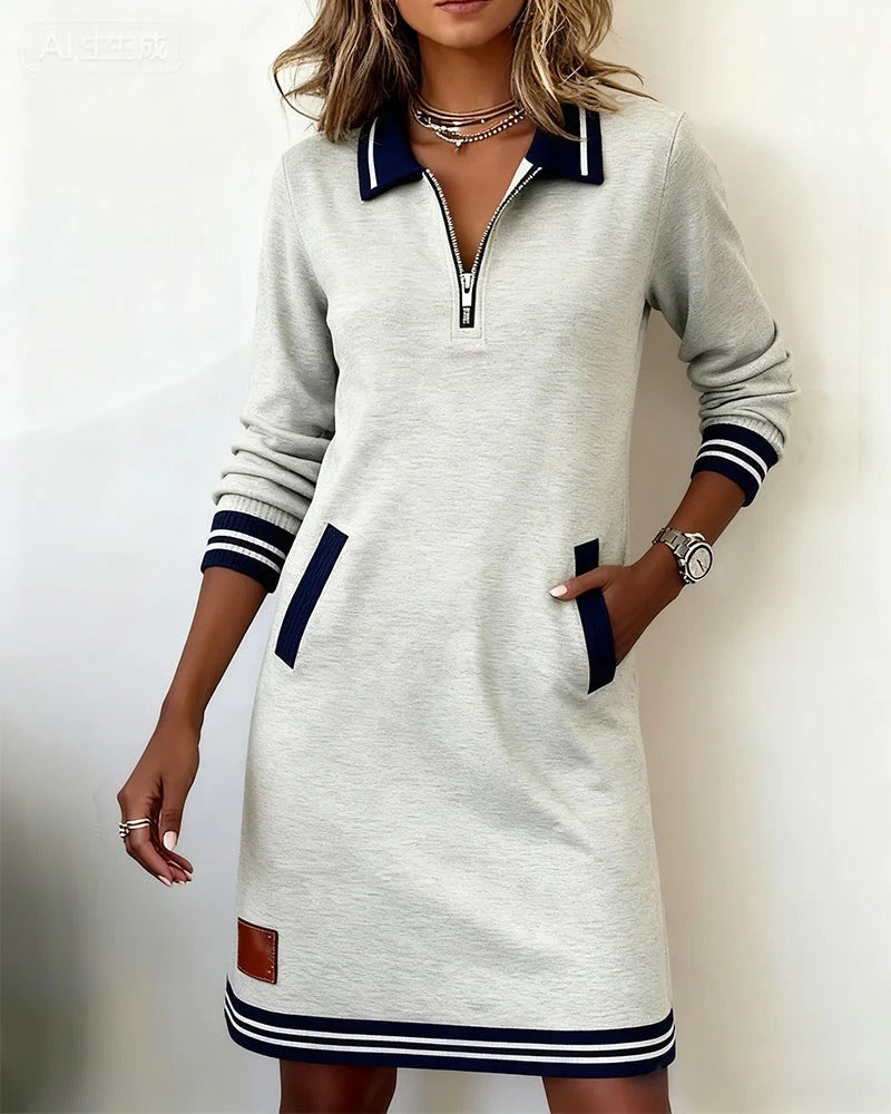 Sophie | Elegancka długa bawełniana sukienka – Lioria.pl